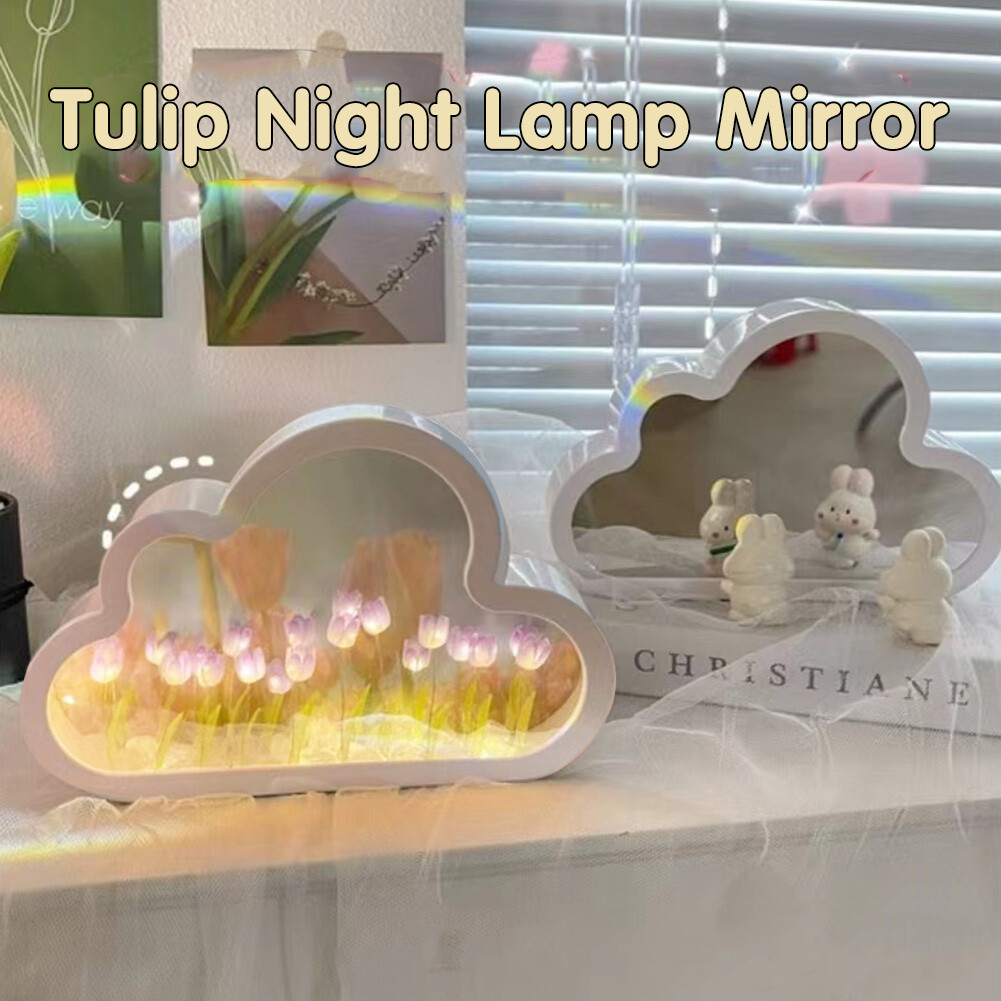 DIY Tulip Lamp Romantic Flower Table Light for Home Bedroom Decor ...