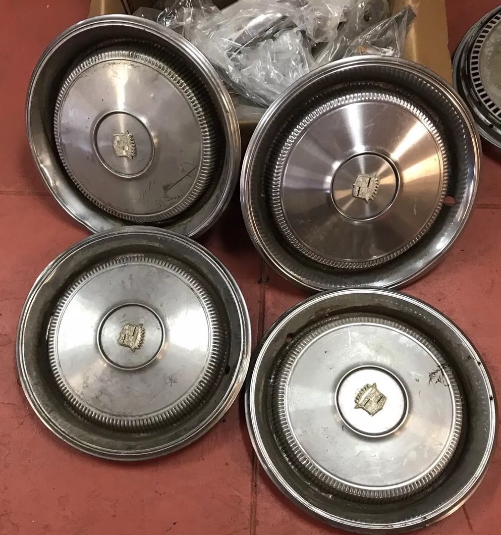 Vintage Set 4 1960’s -70s Cadillac 15" Hubcaps El Dorado Fleetwood ...