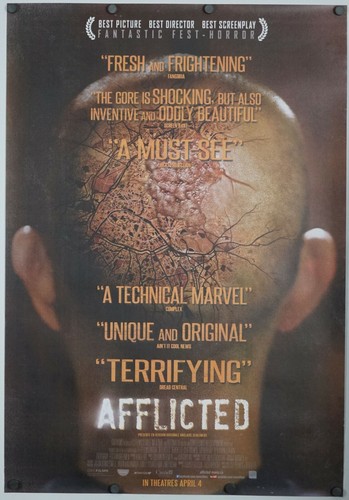 Afflicted - original movie poster - 27x40 - Horror Rare | eBay