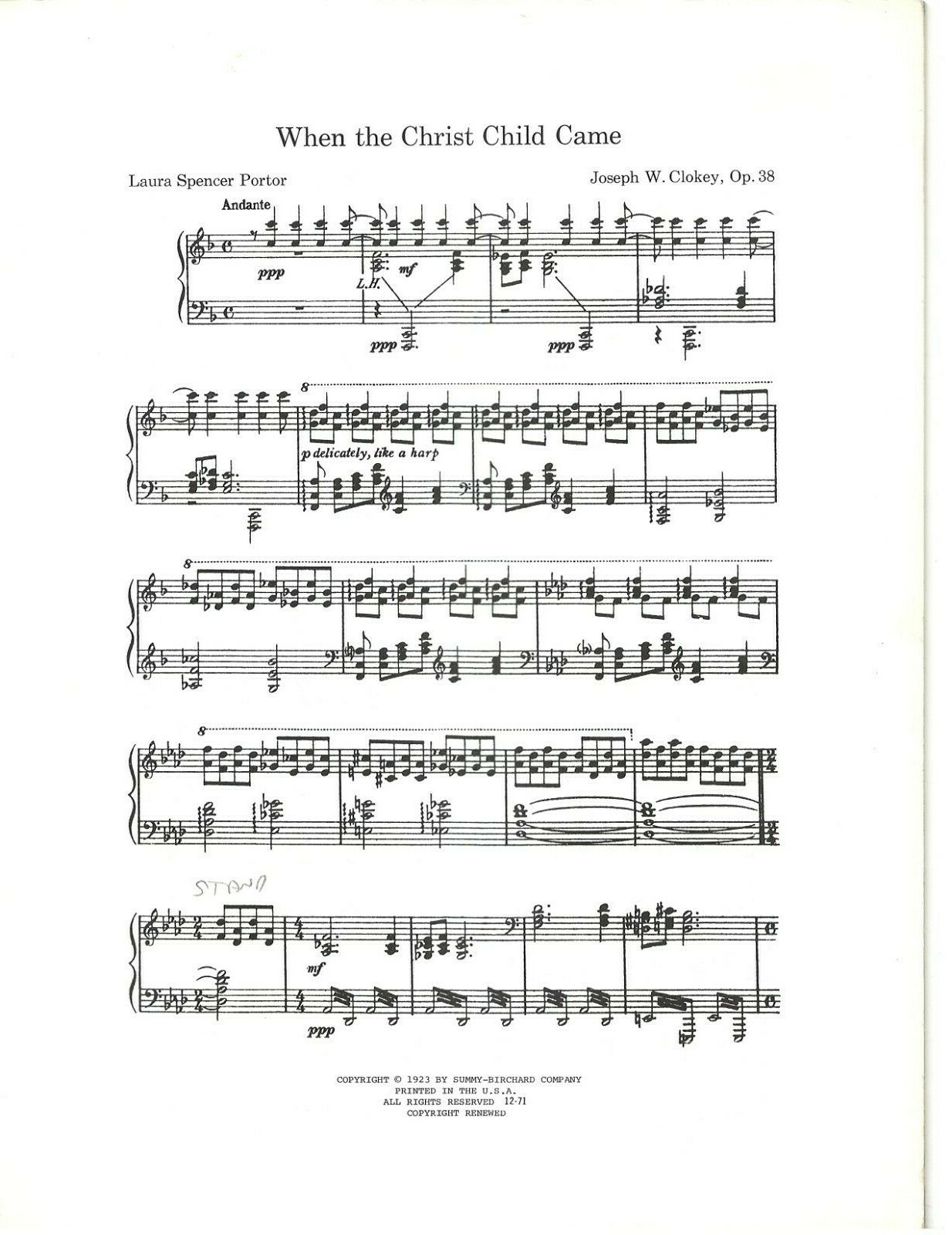 When the Christ Child Came A Christmas Cantata Laura Porter Joseph ...