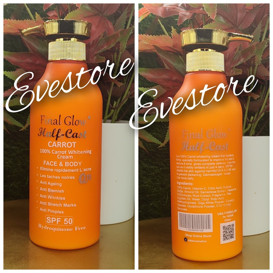 Final GLOW Carrot H-C face & body lotion 500mlx1 super 👌 effective ...