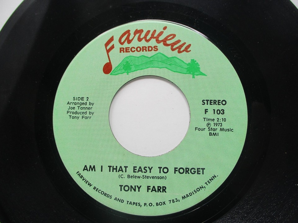 Tony Farr Sleep Walk / Am I That Easy to Forget 45 Fairview 1973 | eBay