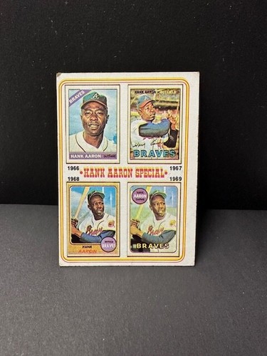 Very Rare!! 1974 Topps Hank Aaron Special Card - Wrong and Miscut Back ...