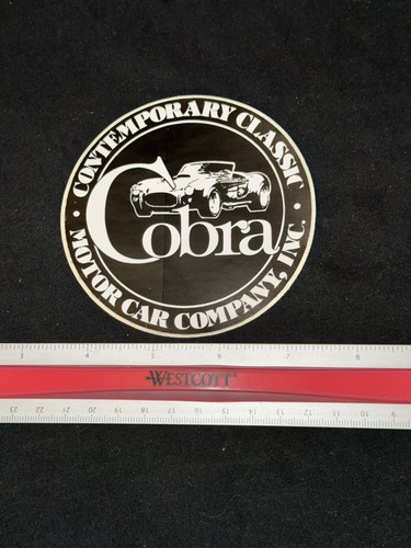 Vintage Cobra Motor Car Company Sticker NHRA | eBay