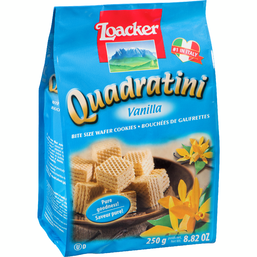 2-Pack Loacker Cookies, Quadratini Bite Size Wafer Vanilla | eBay