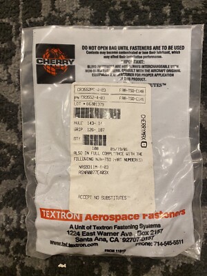 Cherry cherrymax rivets cr3552-4-03 qty100 ( cr 3552-4-3 , cr3552-04-03 ...