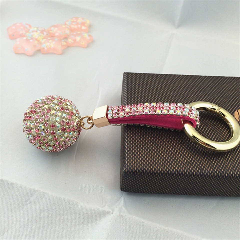 Handbag Charm Keyring Diamante Rhinestone Charm Bling Silver Keyring ...