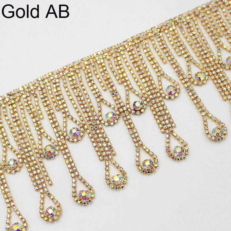 Strass Frange Chaîne Mariage Danse Strass Vêtements Bordure Accessoire ...