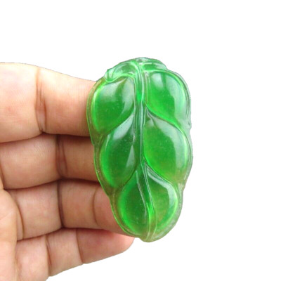China, jade, pure manual carving, natural jadeite jade,leaves, pendant ...