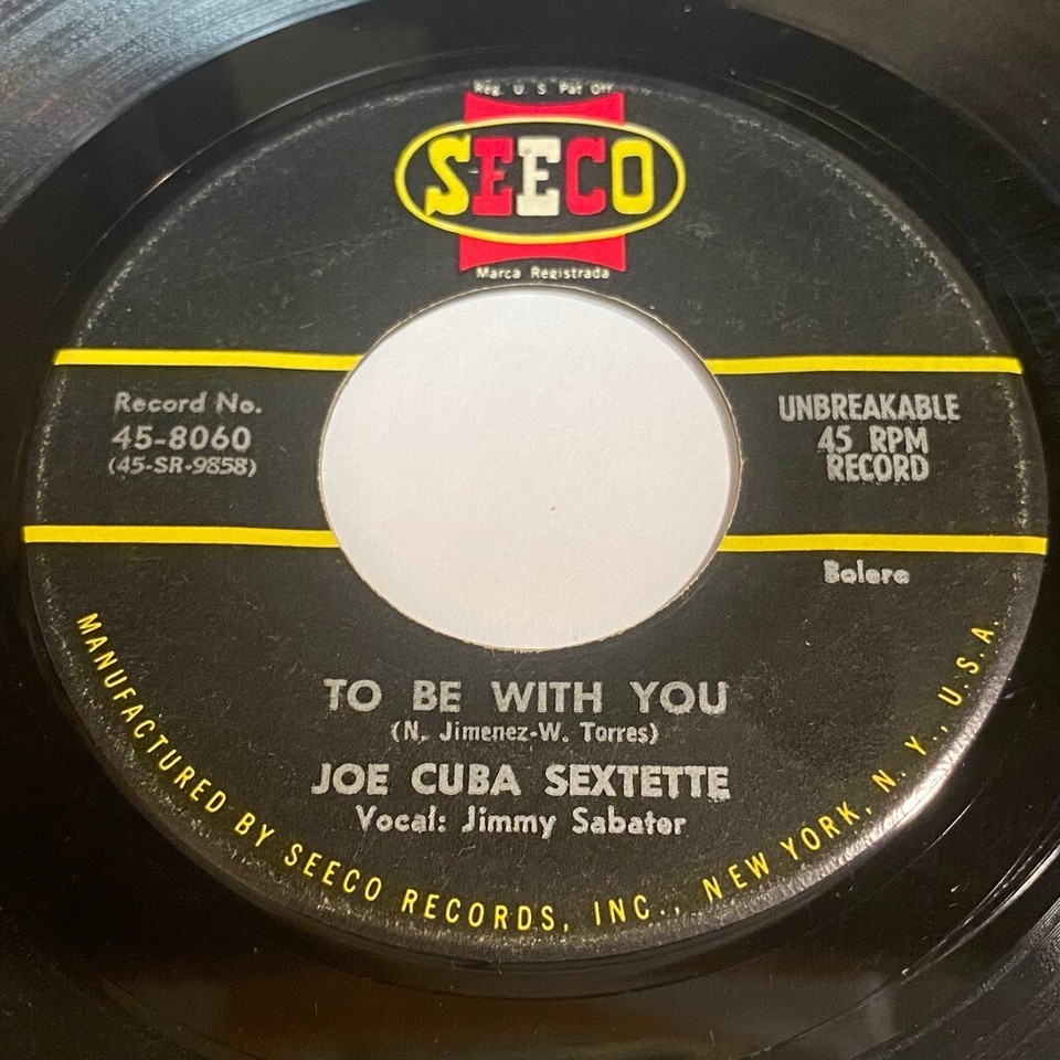 Joe Cuba Sextette: Wabble-Cha / To Be With You 45 - Seeco 45-8060 | eBay