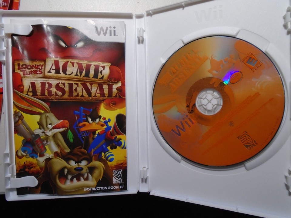NINTENDO WII VIDEO GAME, LOONEY TUNES , GAMES ( ACME ARSENAL ...
