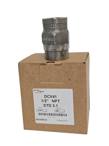 NIB SPIRAX SARCO DCV41 AUSTENITIC STAINLESS STEEL DISC CHECK VALVE | eBay