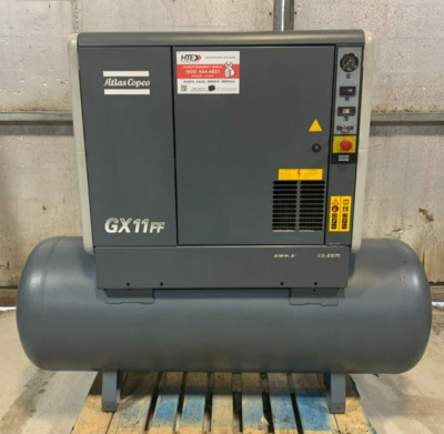 15HP ATLAS COPCO GX 11 FF 128psi 50cfm Rotary Screw Air Compressor w ...