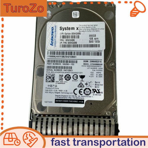 00WG686 IBM / Lenovo 300GB 10K RPM 12Gbps SAS 2.5" Small Form Factor ...