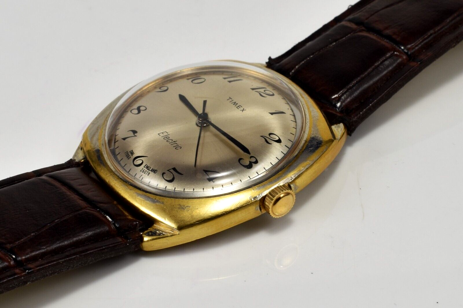 Vintage 1978 Timex Electric England Dial Men Watch New strap Battery ...