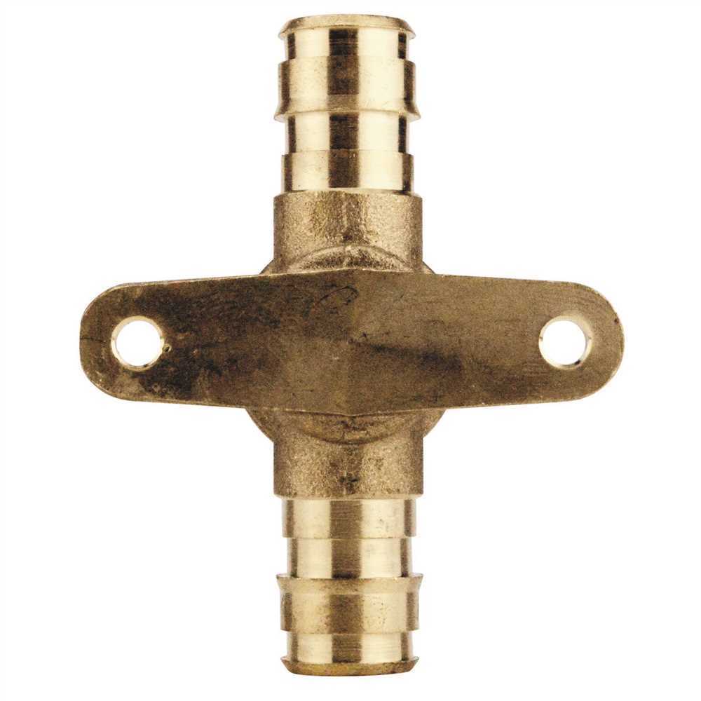 1/2 in. Brass PEX-A Barb x Brass PEX Barb x Female Pipe Thread Drop-Ear ...