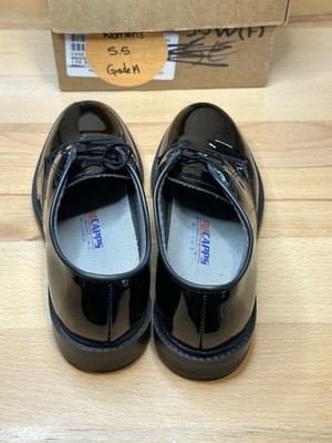 Women's Size 5.5 US Military Capps Oxford High Gloss Dress Shoes Black ...