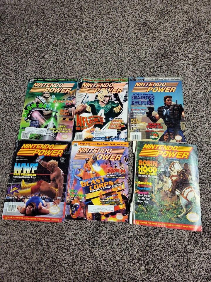 Lot Of 24 Nintendo Power Magazines Various Volumes Some With Posters ...