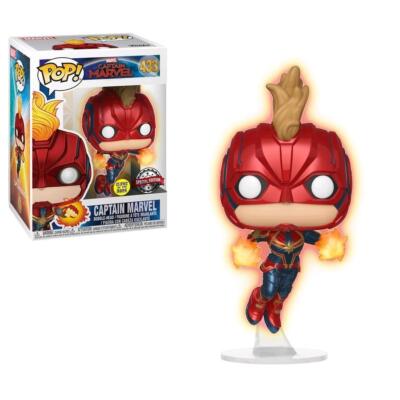 Funko POP! Marvel Captain Marvel #433 Glow in The Dark Exclusive ...