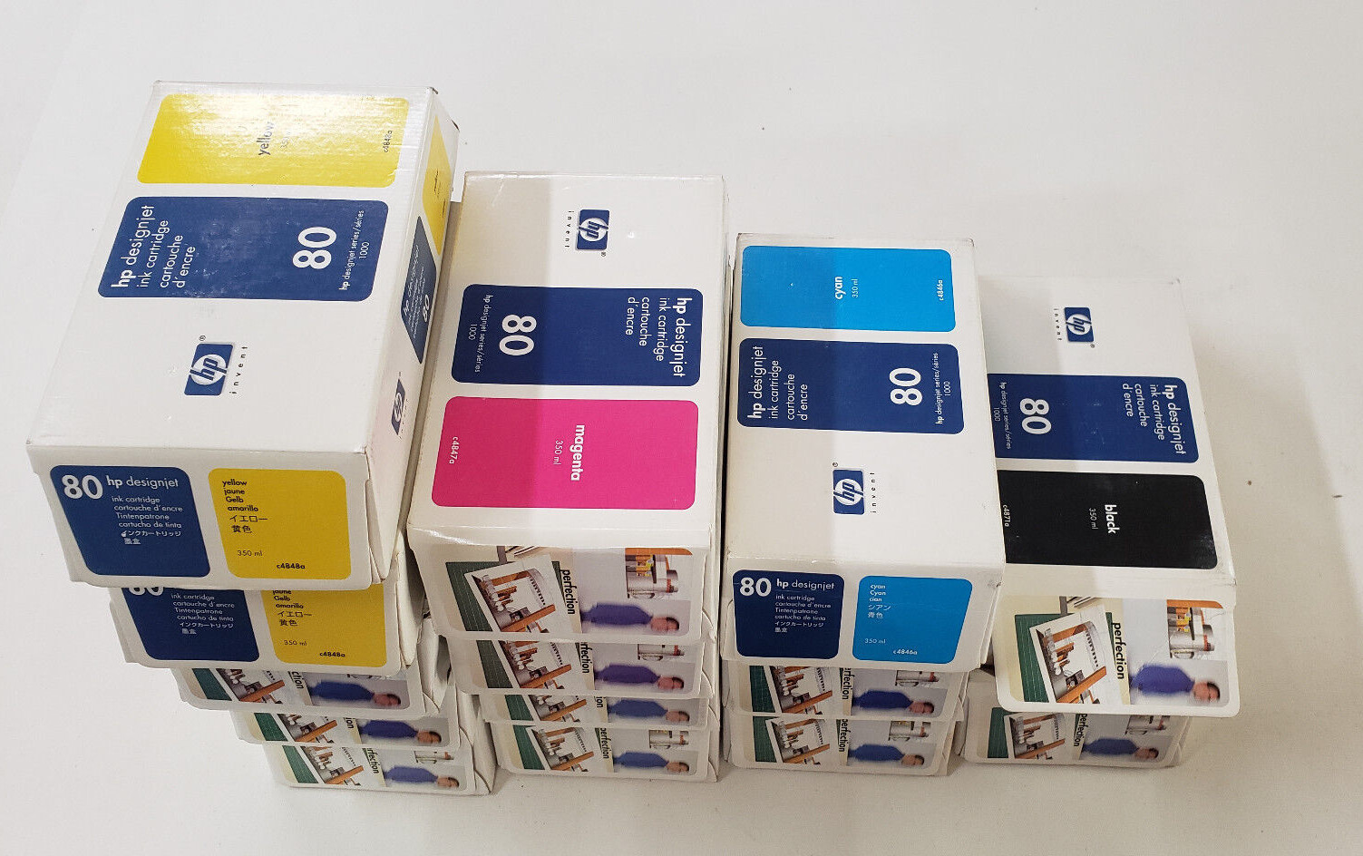 Genuine HP 80 350mL Ink Cartridge DesignJet 1055cm 1000 1050C | eBay