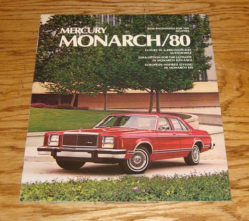 Original 1980 Mercury Monarch Sales Brochure 80 Ghia ESS | eBay