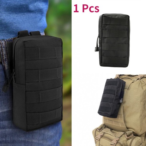 1 PC Black Military Tactical Bag Waist EDC Pack Molle Tools Holder ...