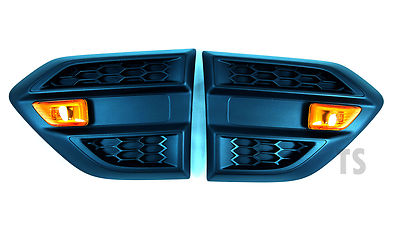 SET BLACK SIDE VENT INDICATOR SIGNAL FIT FORD RANGER T6 MK2 2015-ON ...