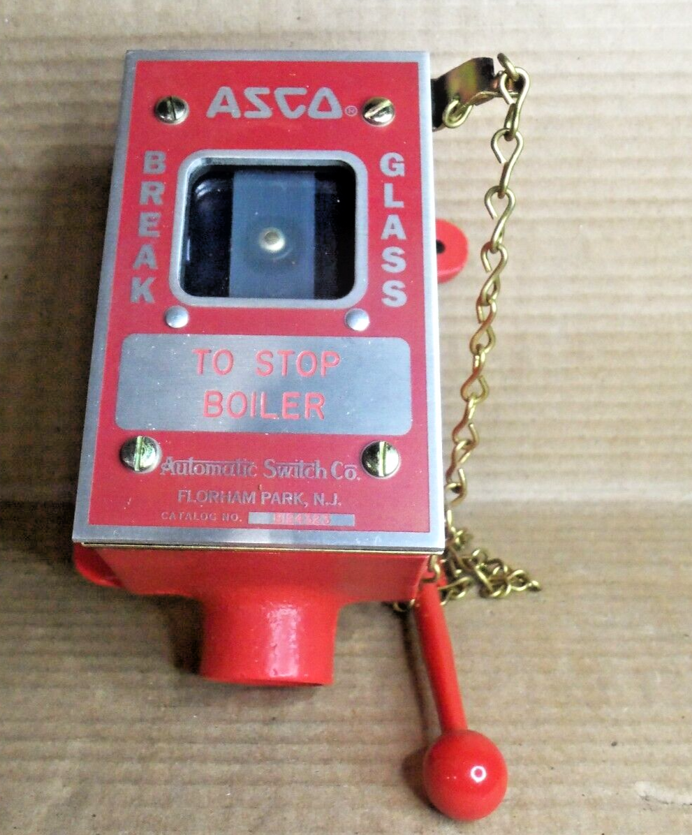 ASCO B124323 Break Glass Boiler Emergency Stop . for sale online | eBay