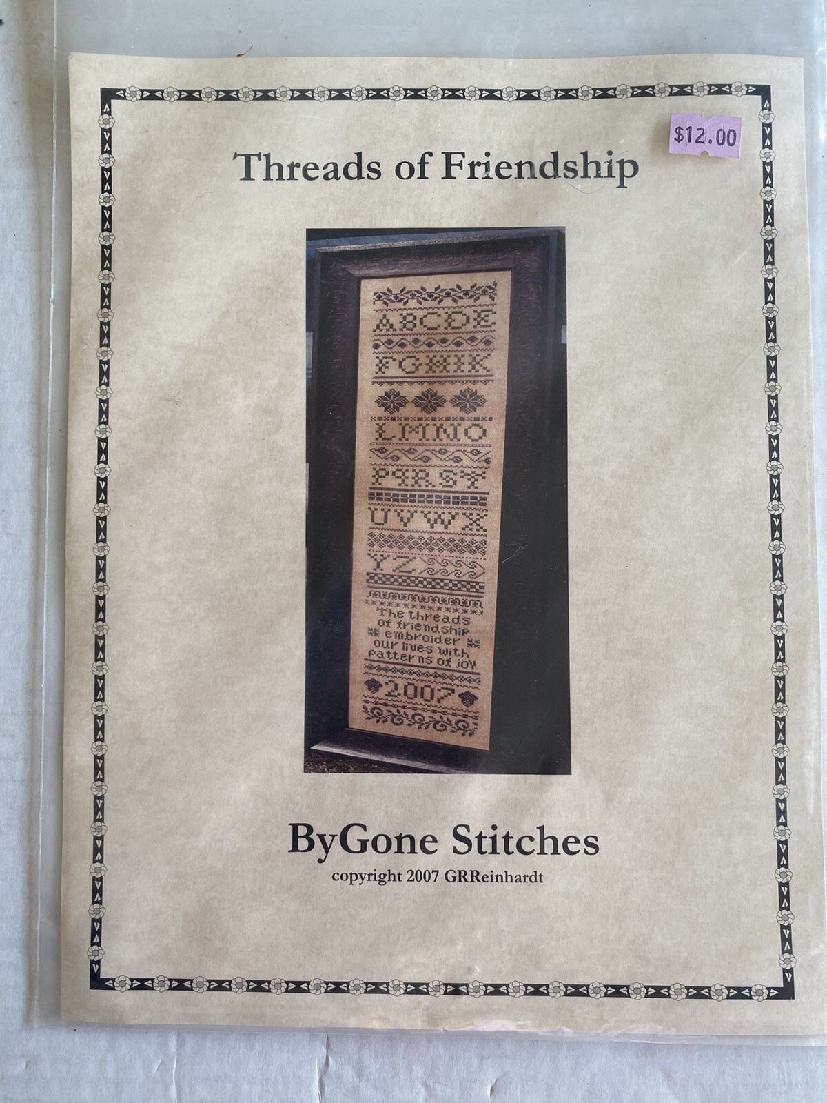 ByGone Stitches Threads Of Friendship Counted Cross Stitch Pattern | eBay