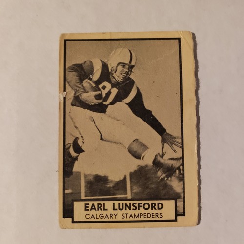 1962 Topps CFL - Earl Lunsford #28 for sale online | eBay