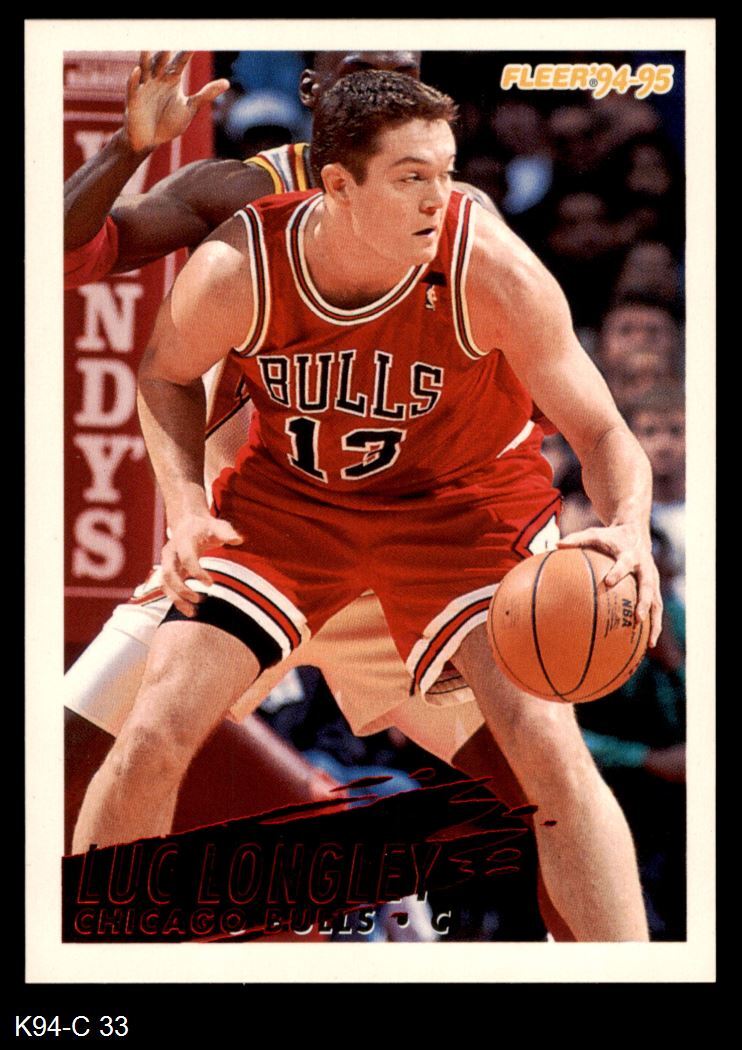 1994 Fleer #33 Luc Longley Bulls New Mexico 8 - NM/MT | eBay
