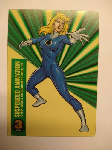 1994 Marvel Universe SUSPENDED ANIMATION "Chase Card" #3 Invisible ...
