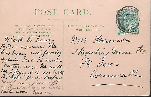 Nottingham - Market Street, hold to light postcard, local pmk 1903 ...