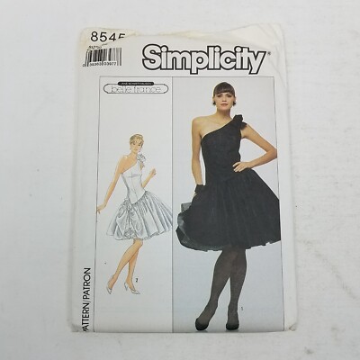Simplicity Belle France Sewing Pattern 8545 One Shoulder Poof Dress ...