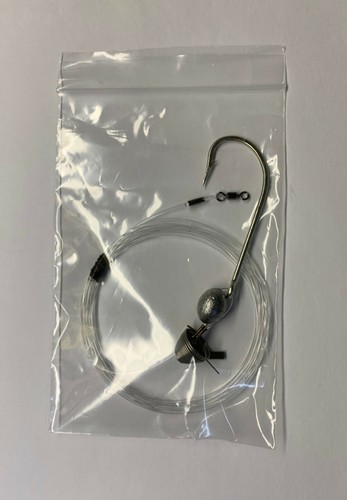 2 Pcs. Ballyhoo Pin Rig with Stainless Steel Bait Spring Mustad 8/0 100 ...