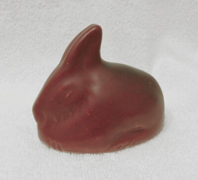 1930's Van Briggle Art Pottery Solid Bunny Rabbit Figure Paperweight | eBay