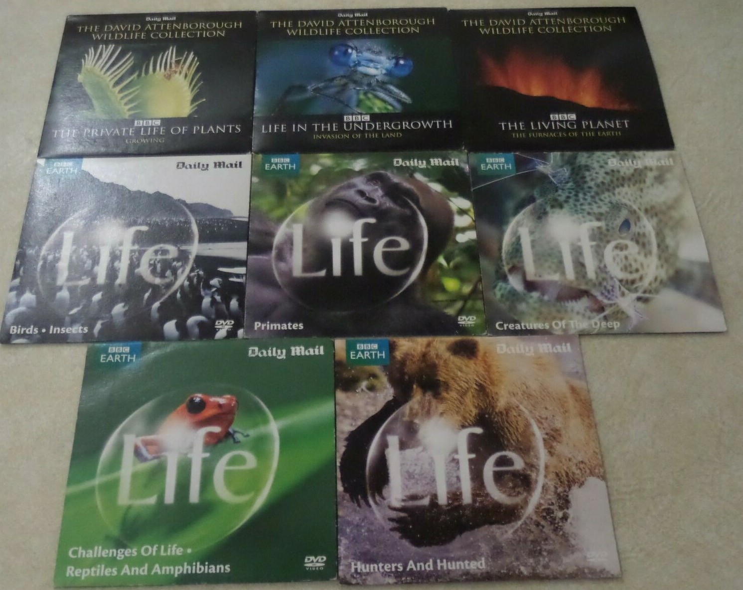 Lot of 8 DVDs Life/Living Planet/Private Life of Plants/ Life in ...
