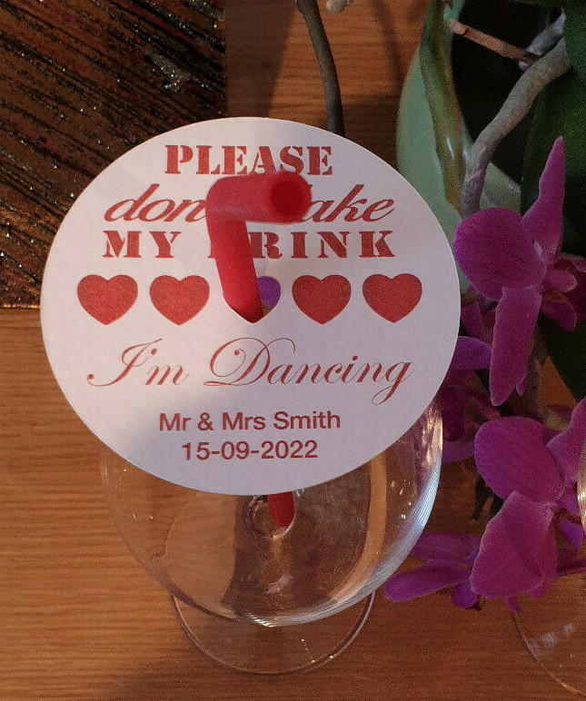 Laminated Wedding Coasters Snowkingdom Sets Of 12 Gold Metallic