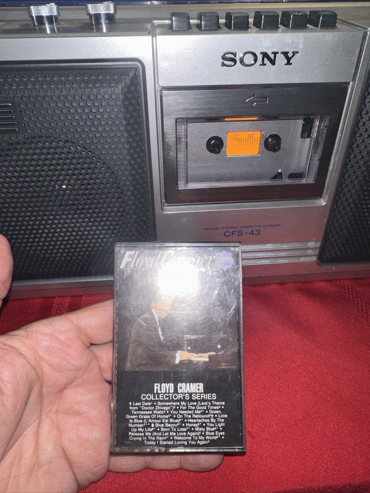 Vintage Sony CFS- 43 Boombox Tested Works Ghettoblaster Stereo Cassette ...