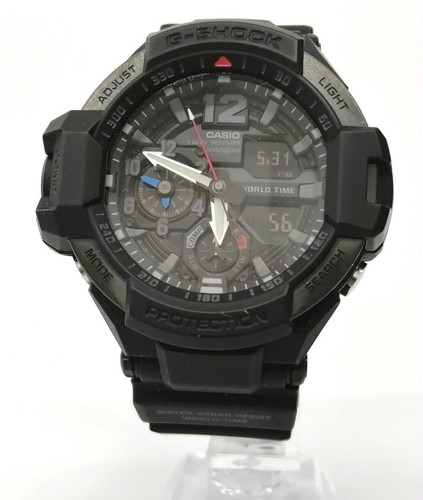 Casio G-SHOCK GA1100-1A1 GravityMaster Twin Sensor Compass 200m Men's ...