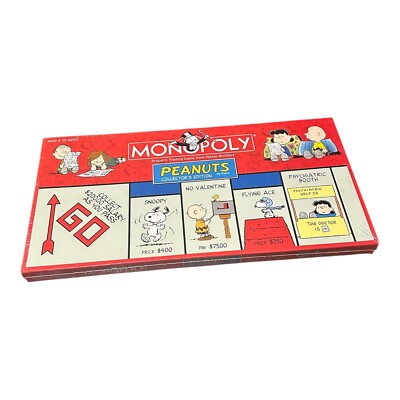 VNTG Monopoly Snoopy Peanuts Collector's Edition Game (2002) New Sealed ...
