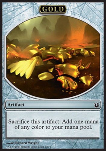 MRM English Token - Jeton Gold - OR MTG magic BNG | eBay