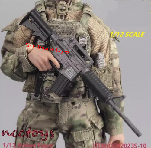 1/12 Scale M4A1 Gun Rifle Model Soldier Accessories for 6" Action ...