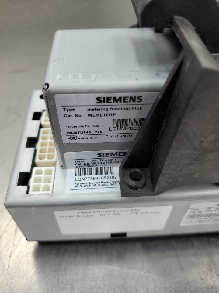 SIEMENS ETU776 WL TRIP UNIT (WLETU776) w/1600A Rating Plug 3C-48 | eBay