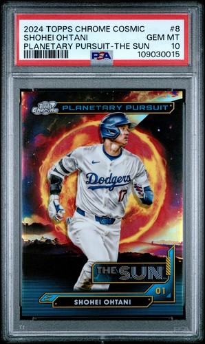 2024 TOPPS CHROME COSMIC PLANETARY PURSUIT THE SUN #8 SHOHEI OHTANI PSA 10 | eBay