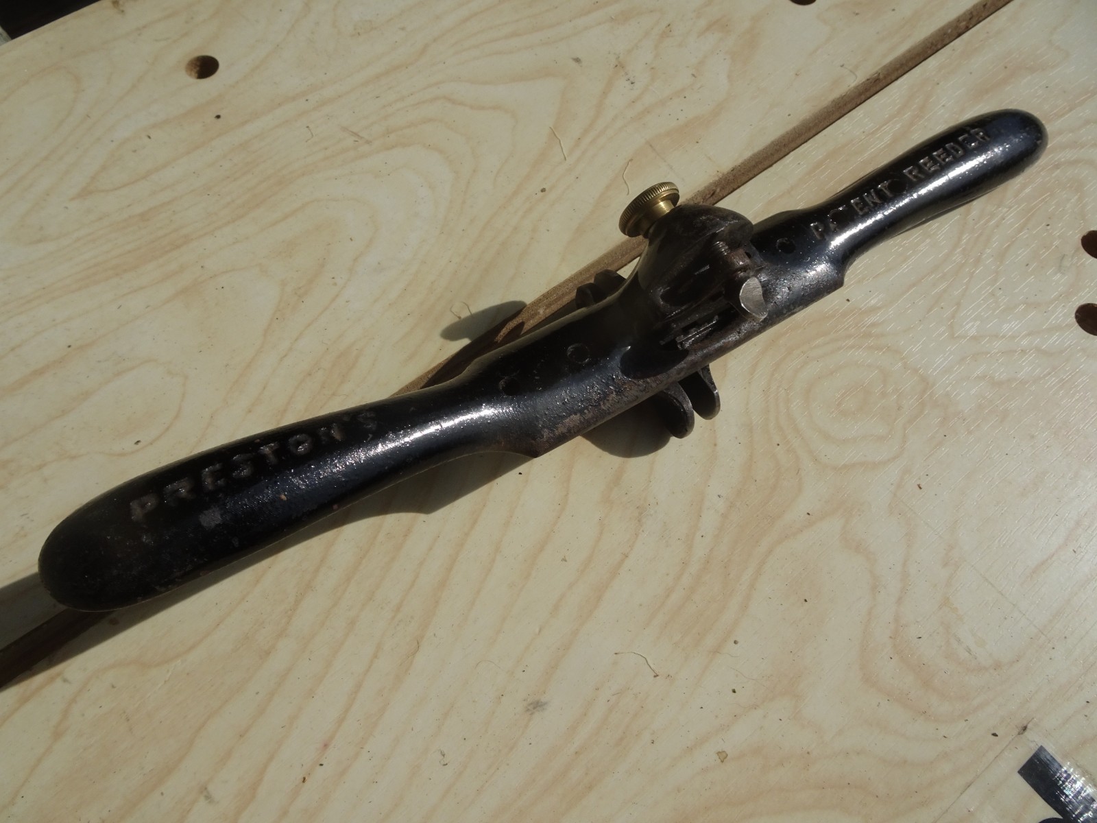 ANTIQUE TOOL DANDY PRESTON PATENT REEDING SHAVE CORVED FENCES | eBay