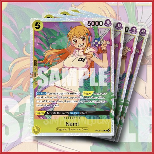 ONE PIECE TCG: Nami OP08-106 x4 Super Rare | Two Legends🔥 | eBay