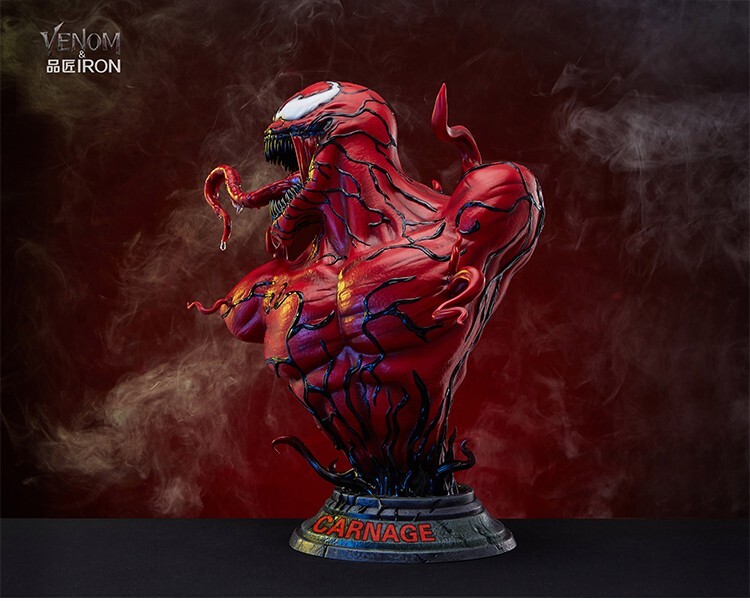 Venom Carnage 1:1 Scale Bust Statue Polystone Resin Statue Model ...