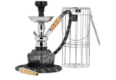 MYA 14" Portable Caged Hookah Shisha Nargilah Set GREY - Free Shipping ...