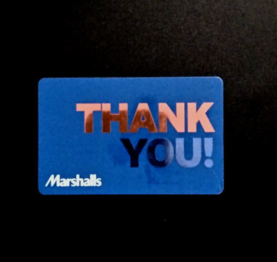 Marshalls Thank you! NEW COLLECTIBLE GIFT CARD $0 #6001 | eBay